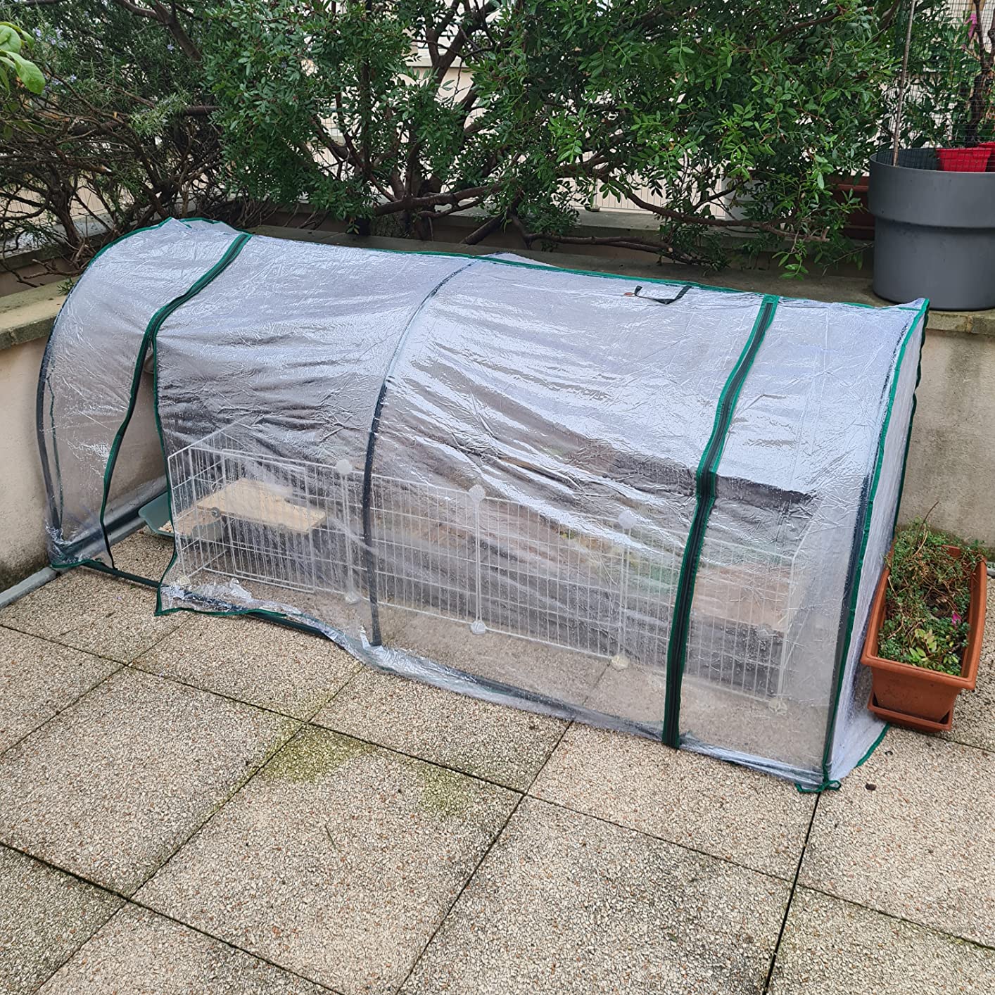 Outsunny 79" x 39" x 32" Mini Greenhouse Transparent Portable Hot House ...