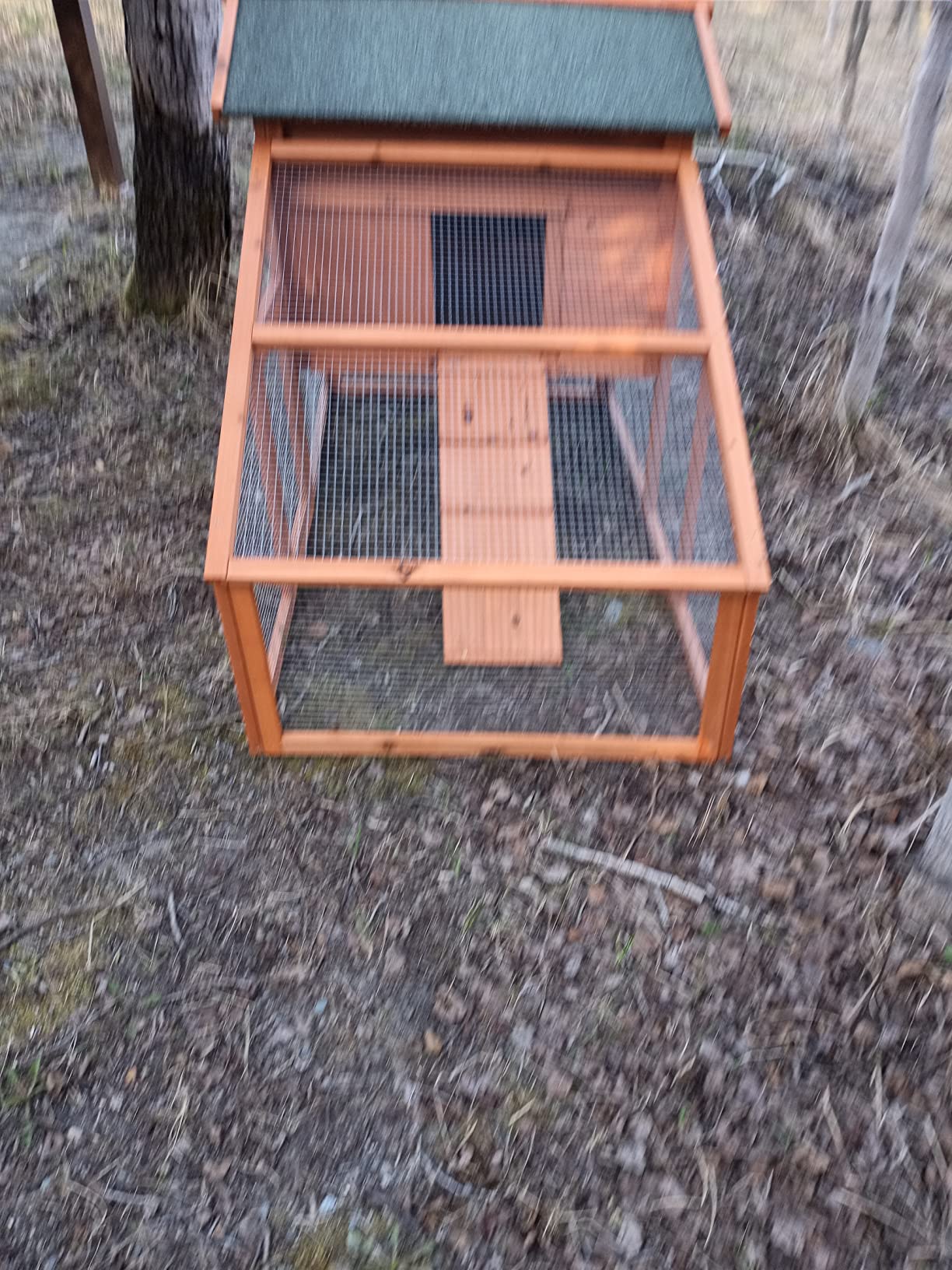 PawHut Deluxe Chicken Coop Small Animal Habitat Hen House with Outdoor ...