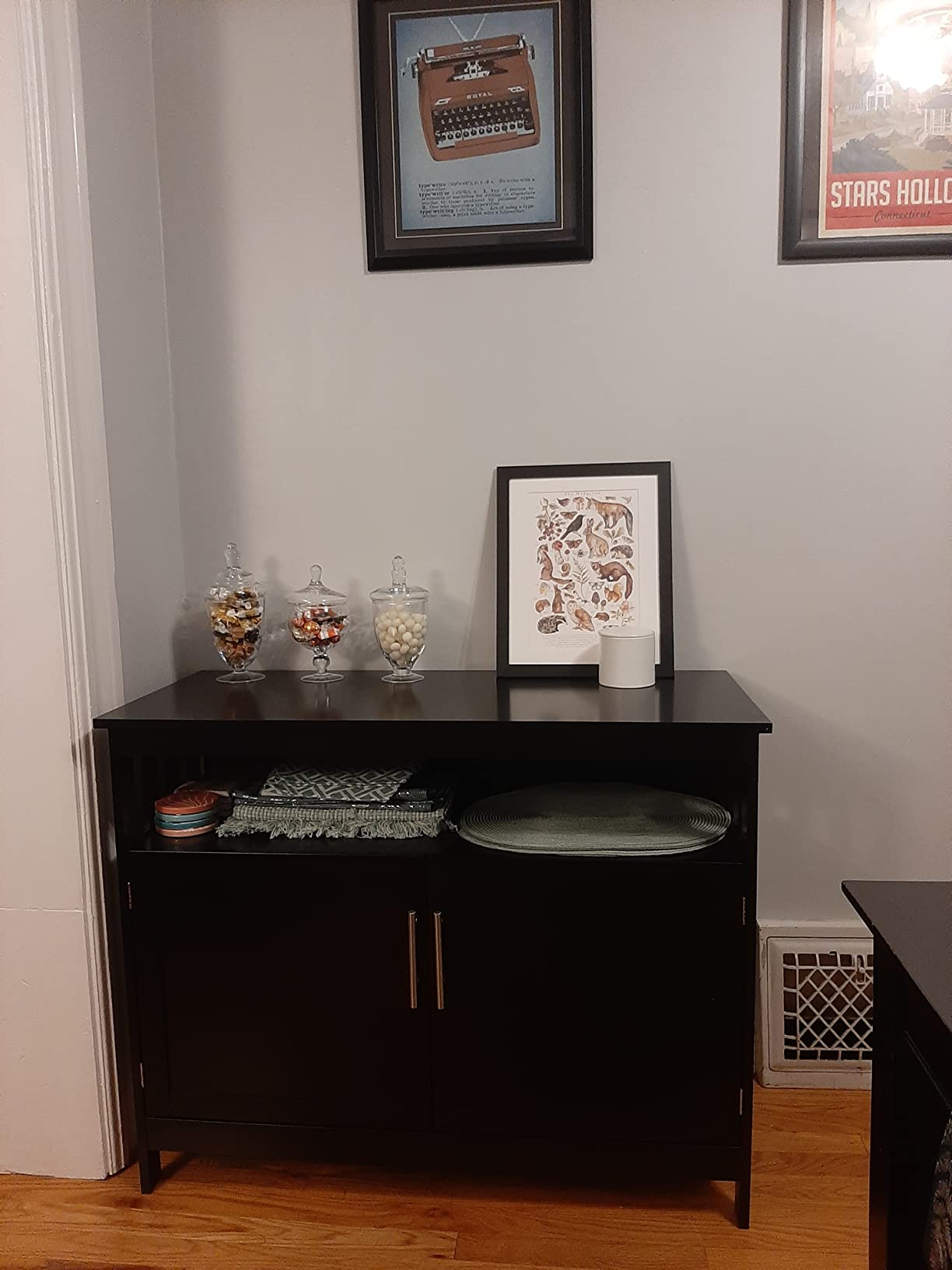 HOMCOM Kitchen Sideboard, Buffet Cabinet, Wooden Storage Console Table ...