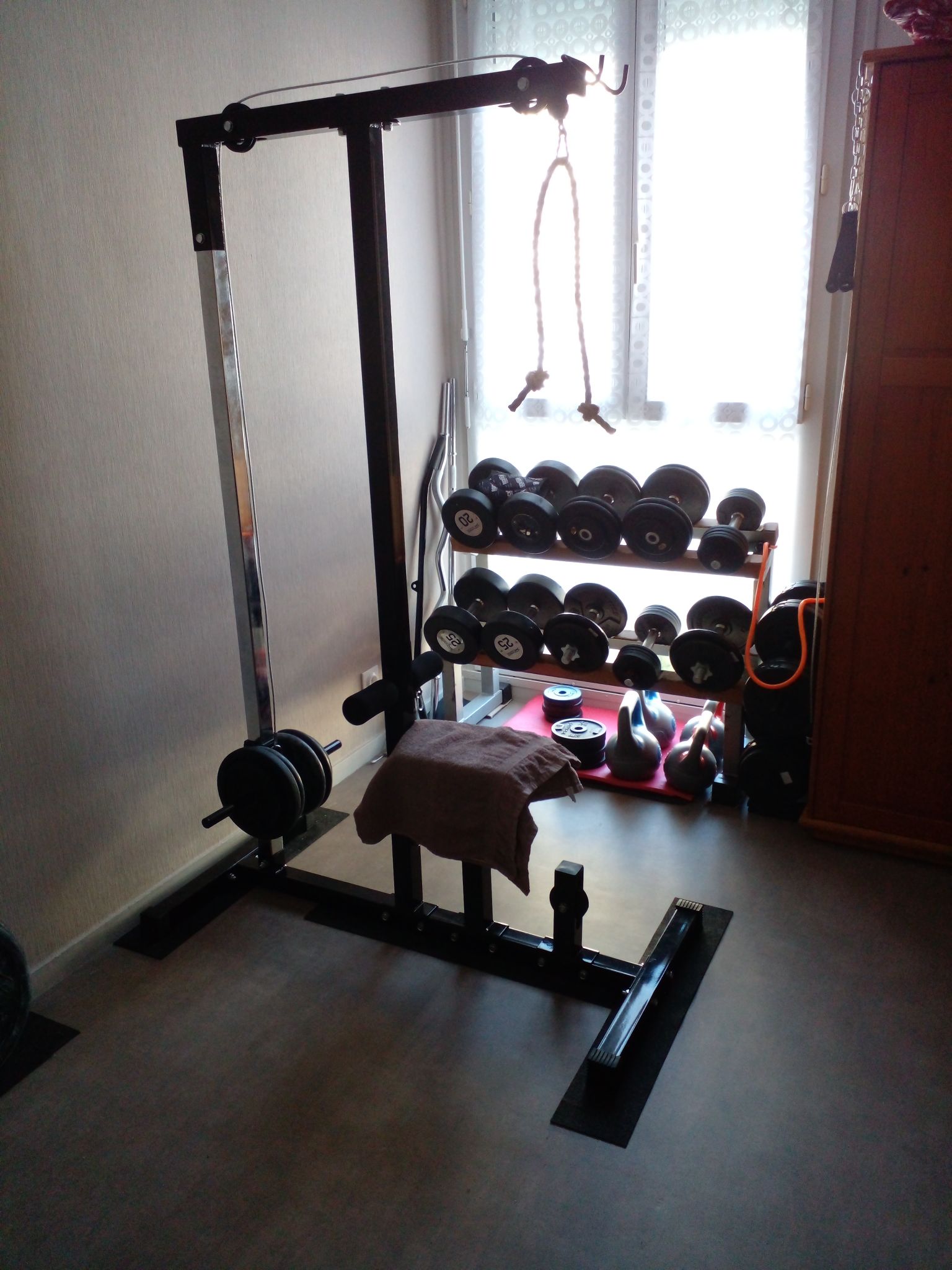 Soozier Equipment Workout Exercise Pulldown Weight Machine with ...