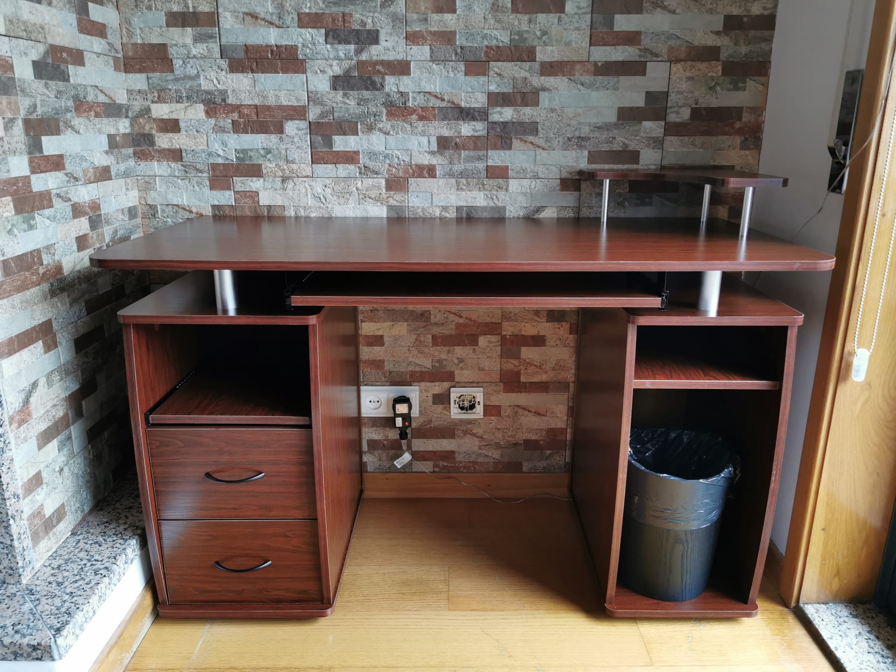 HOMCOM Multi-Function Computer Desk Home Office Workstation with ...