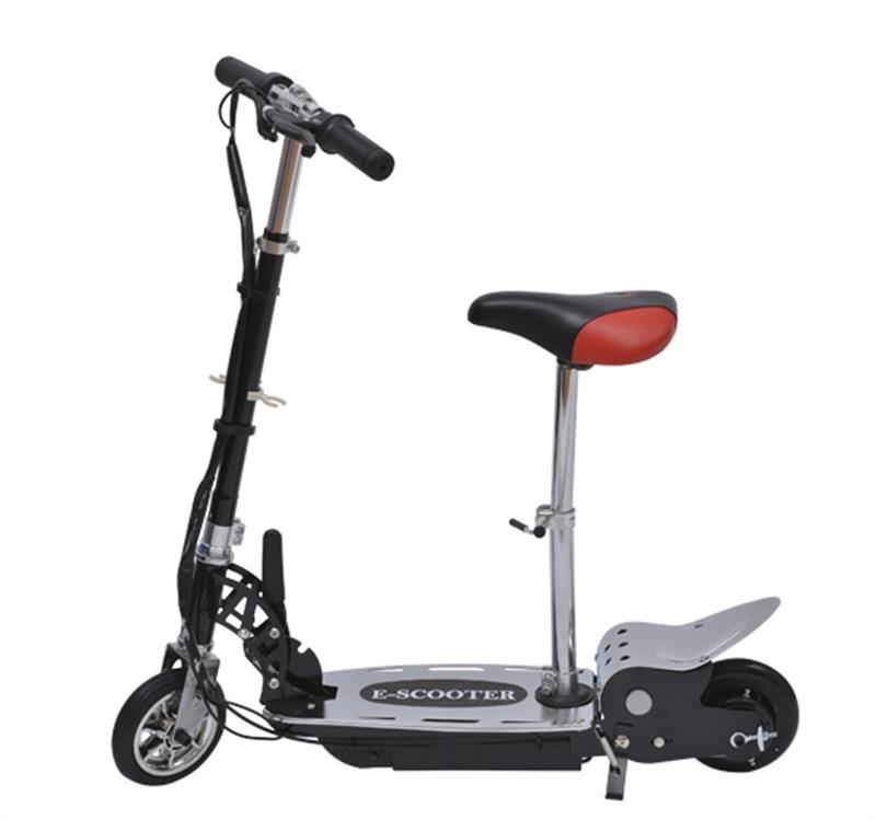 HomCom Electric Scooter with Seat – Black/Red | Aosom.ca