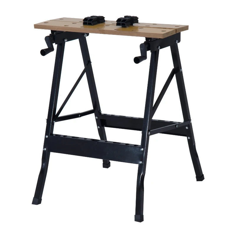 Portable Clamping Workshop Bench - Black|Aosom.ca
