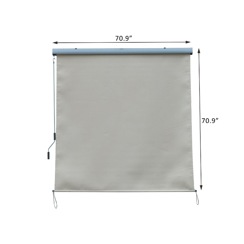 Outsunny 6'x6' Window Roller Blind Home Roll Up Blind Window Blackout ...