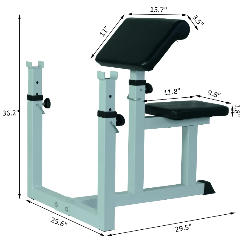 Soozier Roman Chair Hypertension Weight Bench Fitness Barbell Workout ...