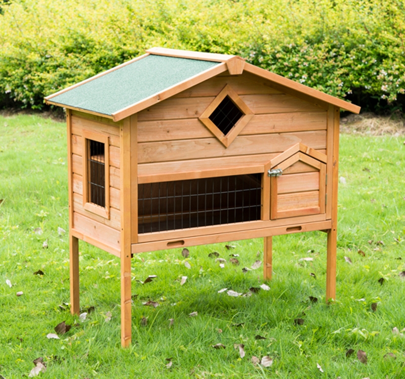 PawHut Pet 45" 2-Storey Rabbit Hutch|Aosom.ca