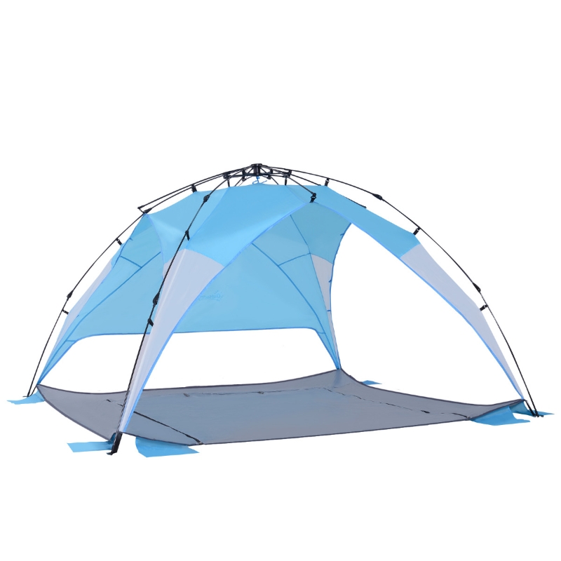 Outsunny Portable Automatic Pop Up Kids Beach Tent Camping Outdoor UV ...