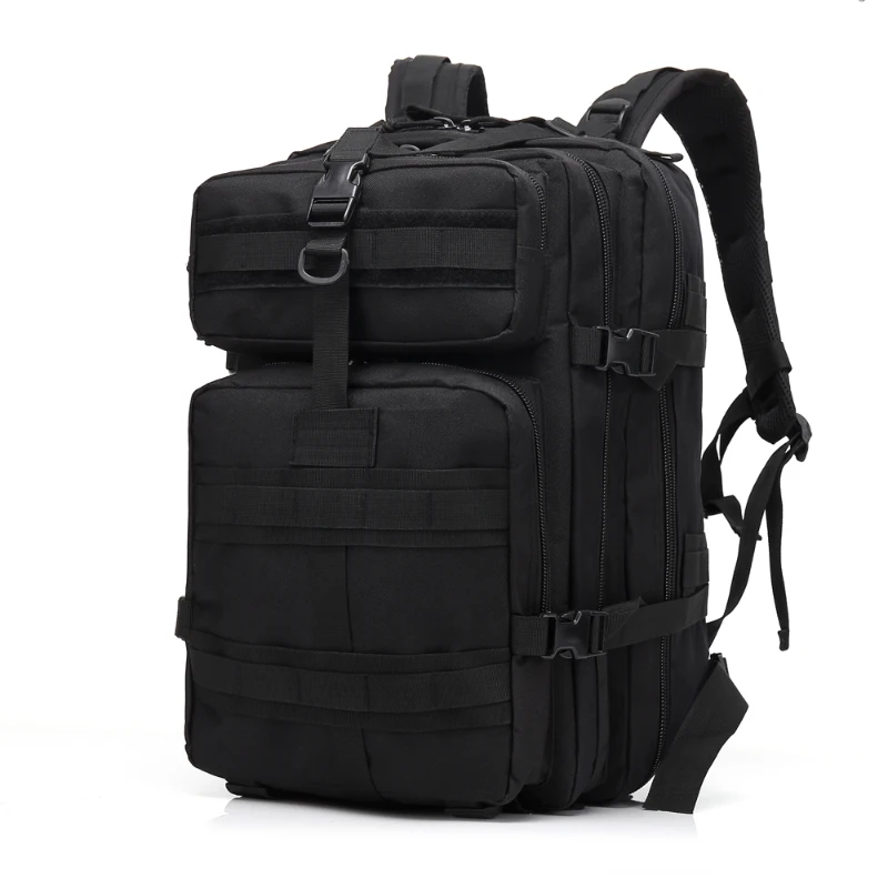 3P 45L Outdoor Tactical Backpack Black | aosom com
