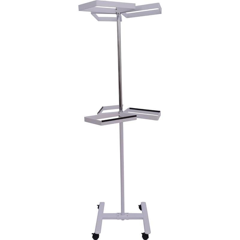 HomCom 77" 6 Rack Rotating Portable Clothes Hanger Pinwheel Space Saver