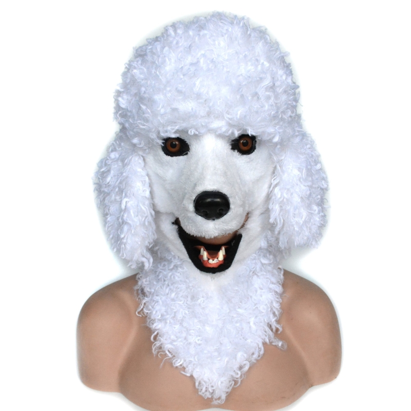 HOMCOM Poodle Moving Mouth Mask Poodle Dog Costume|AOSOM.COM