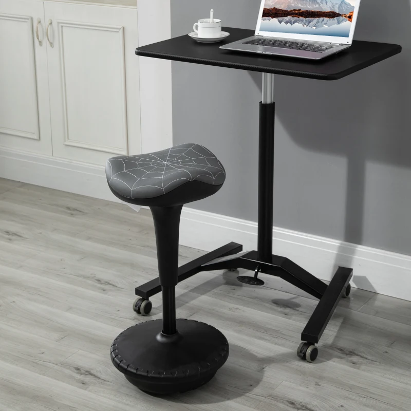 Vinsetto Lift Wobble Stool Standing Chair 360° Swivel, Tilting, with ...