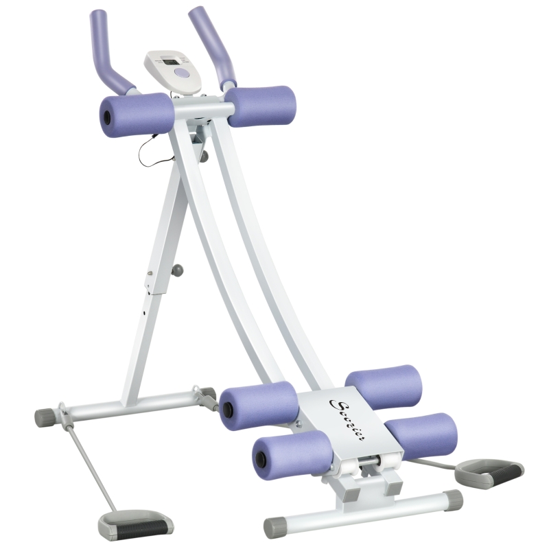 Soozier Foldable Ab Machine, Ab Workout Equipment with Adjustable ...