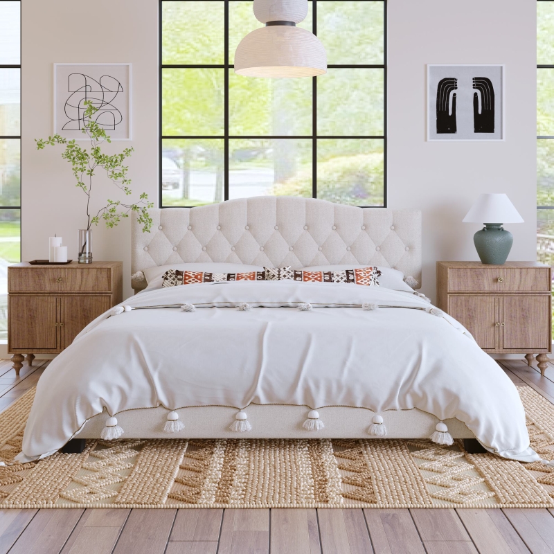 Tasha upholstered platform bed store