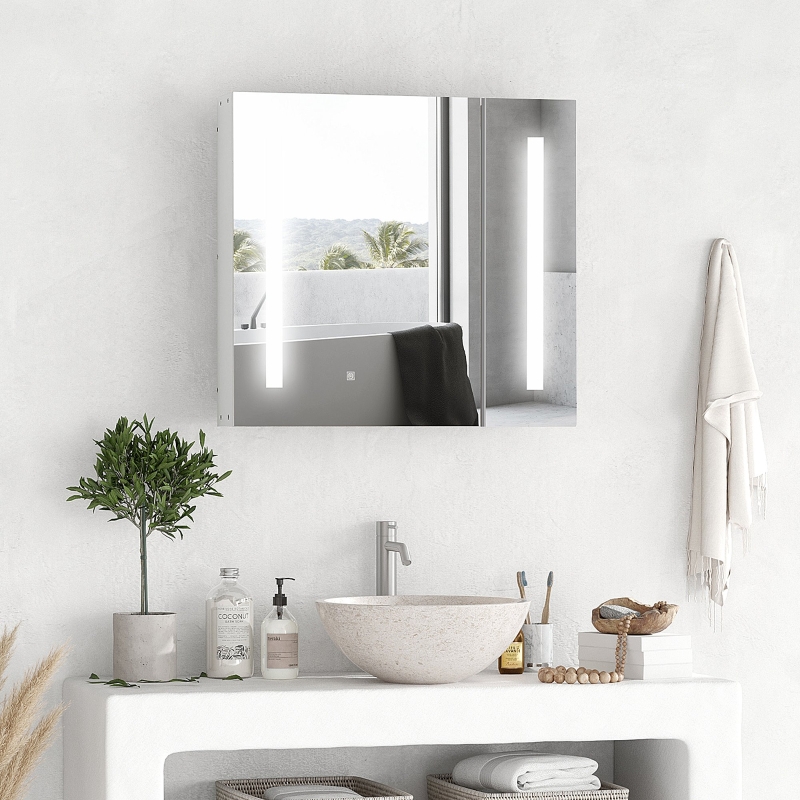 Battery operated bathroom cabinet store
