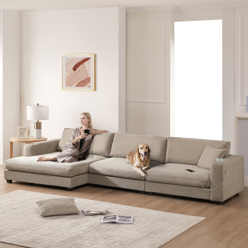 Deep oversized sectional couch store