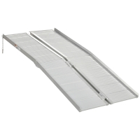 HOMCOM 6' Folding Wheelchair Ramp Threshold Ramp for Wheelchairs ...