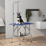 PawHut Foldable Grooming Table for Dogs with Height Adjustable Grooming ...