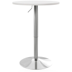 HOMCOM High Top Bar Table, Adjustable Round Kitchen Table with Swivel ...