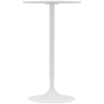 HOMCOM High Top Bar Table, Modern Round Dining Table with Painted Top ...
