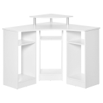 HOMCOM Computer Desk Table Home Office Furniture with Keyboard Tray and ...