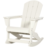Outsunny Outdoor Rocking Chair, HDPE Adirondack Style Rocker Chair for ...
