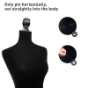 HOMCOM Female Fashion Mannequin Dress Form Torso Dressmaker Stand ...