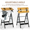 HOMCOM Work Bench Tool Stand with Adjustable Height and Angle ...