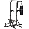 Soozier 86" Full Body Power Tower Home Gym Fitness Station with ...