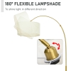 HOMCOM 6FT Arch Shape Floor Lamp with 180° Flexible Lampshade and ...