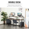 HOMCOM 2 Person Home Office Computer Desk, Double Desk Sturdy Study ...
