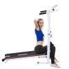 Soozier Manual Walking Treadmill Sit Up Station Incline Cardio Machine ...