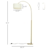 HOMCOM 6FT Arch Shape Floor Lamp with 180° Flexible Lampshade and ...