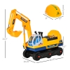 Qaba No Power Construction Ride on Excavator Digger Multi-functional ...