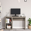 HOMCOM Rectangle Computer Desk Thick Board with Display Shelves Home ...
