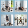 Soozier Multi-Function Barbell Squat Rack Stand, Heavy-Duty Strength ...