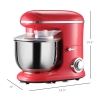 HOMCOM Stand Mixer with 6+1P Speed, 600W Tilt Head Kitchen Electric ...