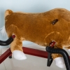 Qaba Spring Rocking Horse Plush Spring Rocking Horse-Style Rodeo Bull ...
