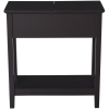 HOMCOM End Side Table, Flip Top Design with Storage Hinge Cabinet ...