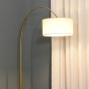 HOMCOM 6FT Arch Shape Floor Lamp with 180° Flexible Lampshade and ...