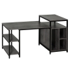 HOMCOM 68 Inch Office Table Computer Desk Workstation Bookshelf with ...