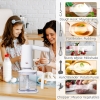HOMCOM 5-in-1 Electric Hand Mixer, Handheld Mixer with Measuring Cup ...