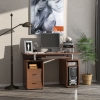 HOMCOM Multi-Function Computer Desk Home Office Workstation with ...