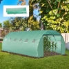 Outsunny 20' x 10' x 7' Greenhouse Replacement Walk-in PE Hot House ...
