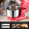 HOMCOM Stand Mixer with 6+1P Speed, 600W Tilt Head Kitchen Electric ...