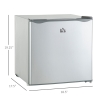 HOMCOM Mini Freezer Countertop, 1.1 Cu.Ft Compact Upright Freezer with ...