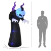 Outsunny 7ft Inflatable Halloween Ghost with Horns, Blow-Up Outdoor LED ...