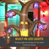 Outsunny 8ft Inflatable Halloween Ghost Tree with Upside-down Bats ...