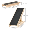 PawHut Dog Ramp for Bed Couch, Foldable Pet Ramp Height Adjustable 4 ...