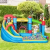 Outsunny 6-in-1 Kids Inflatable Bounce Castle Includes Slide with ...