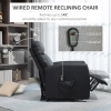 HOMCOM Power Lift Recliner Chair with Remote Control Side Pocket for ...